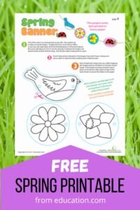 Free Printable Spring Banner - Teaching Our Kids